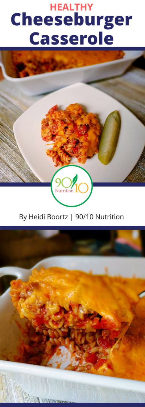 Cheeseburger Casserole – 90/10 Nutrition