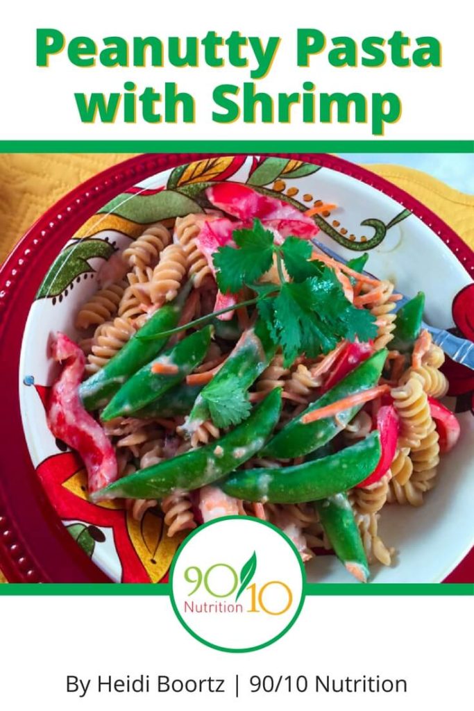 Peanutty Pasta with Shrimp – 90/10 Nutrition