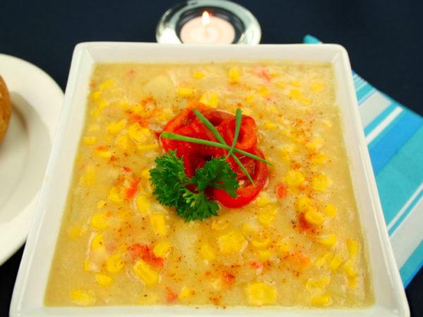 Creole Corn Chowder – 90/10 Nutrition